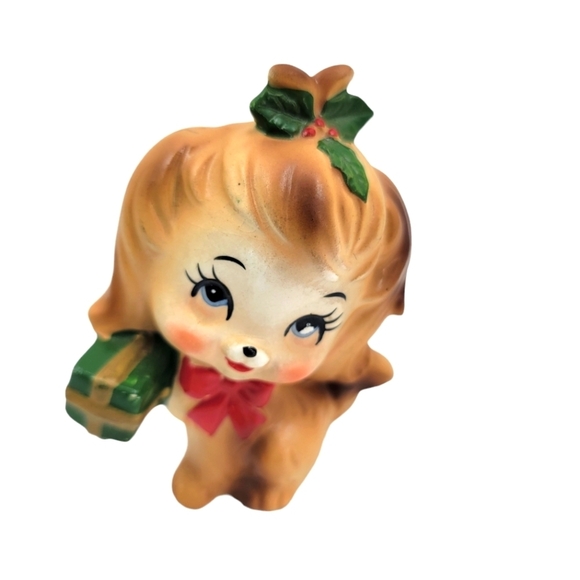 Lefton | Holiday | Vintage Lefton Ceramic Christmas Puppy Cocker ...
